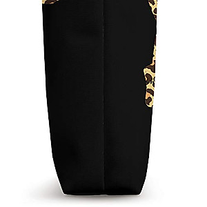 Leopard Print Dachshund Weiner Sausage Dog Girls Women Gift Tote Bag