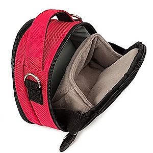 Portable Carrying Case Bag Fit for Miroir Element DLP Projector M55, for Kodak Pocket RODPJS75, for AAXA Pico Lcos Mini Pocket Projector KP 101 01, Pink