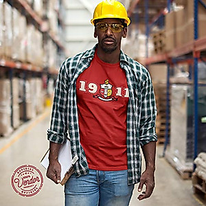 Bad Bananas Kappa Alpha Psi - 1911 Crest - Official Vendor - Crew Neck Shirt - Cardinal XX-Large