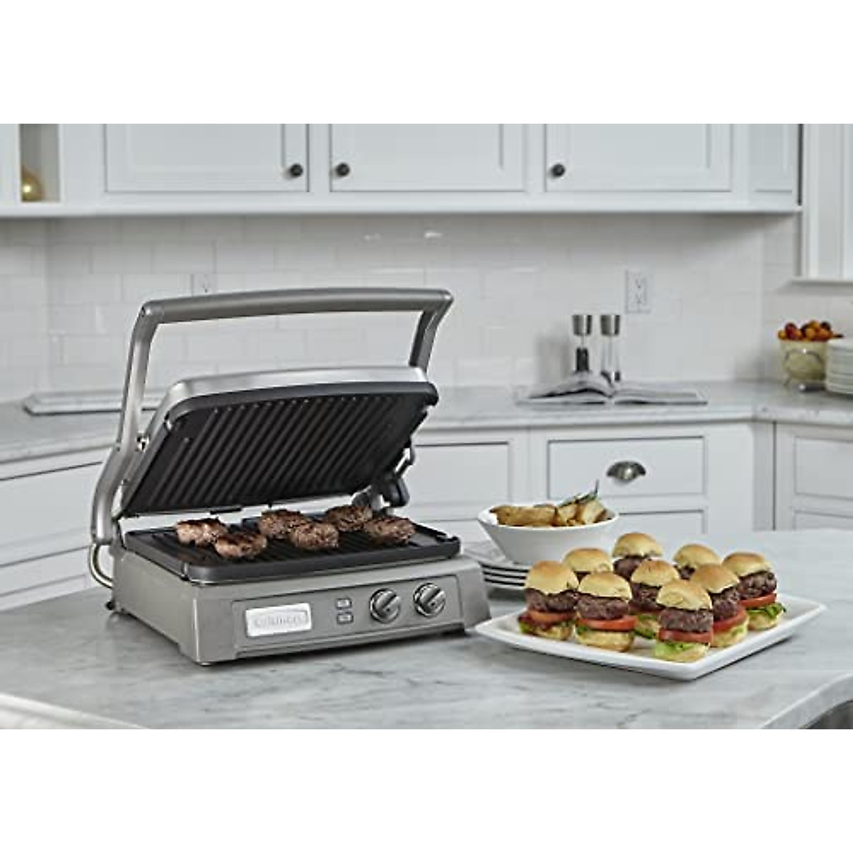 Cuisinart GR-150P1 Deluxe Electric Griddler, Stainless Steel