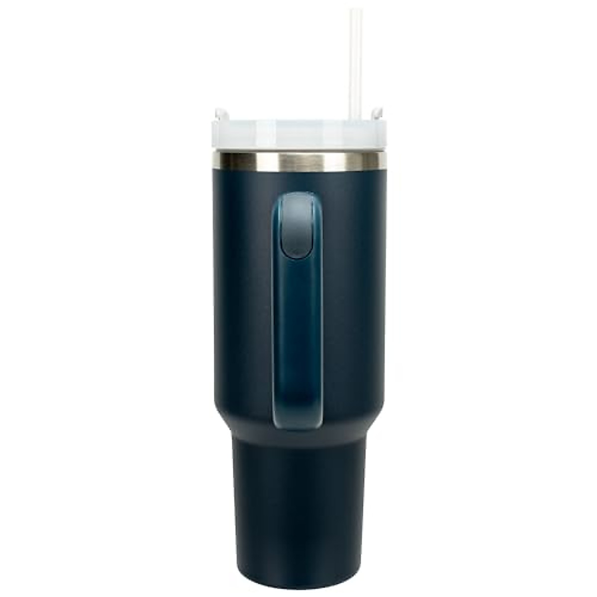 100 North | 40 oz Stainless Steel Double Wall Insulated Travel Tumbler With Handle, Straw, and Lid, World's Greatest Artist Navy Blue