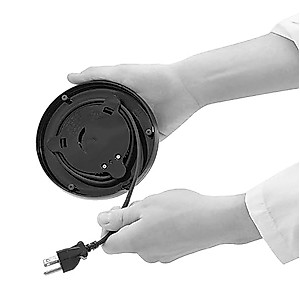 Starfrit 024011-002-0000 1.7-Liter 1,500-Watt Glass Electric Kettle with Variable Temperature Control, Black