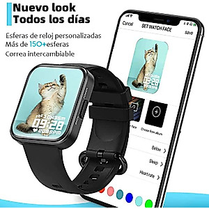 Smartwatches, Fitness Watches, Activity Tracker Smart Watches, 1.71" Full Touch Smartwatch with IP68 Waterproof, Heart Rate Monitor, Message Notification Sleep Monitor, for Android iOS