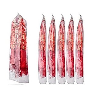 Bezall 10Pcs Plastic Clear Garment Bags, Dry Cleaner Suit Clothes Dustproof Cover Storage Bags (60 x 90cm)