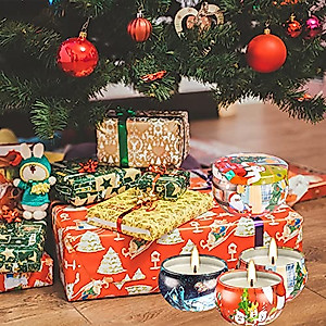 Christmas Candles Gift Set of 16, Bulk Home Scented Aromatherapy Candles with Fragrances, Gift Boxed for Present Candlelight Dinner Spa Bath