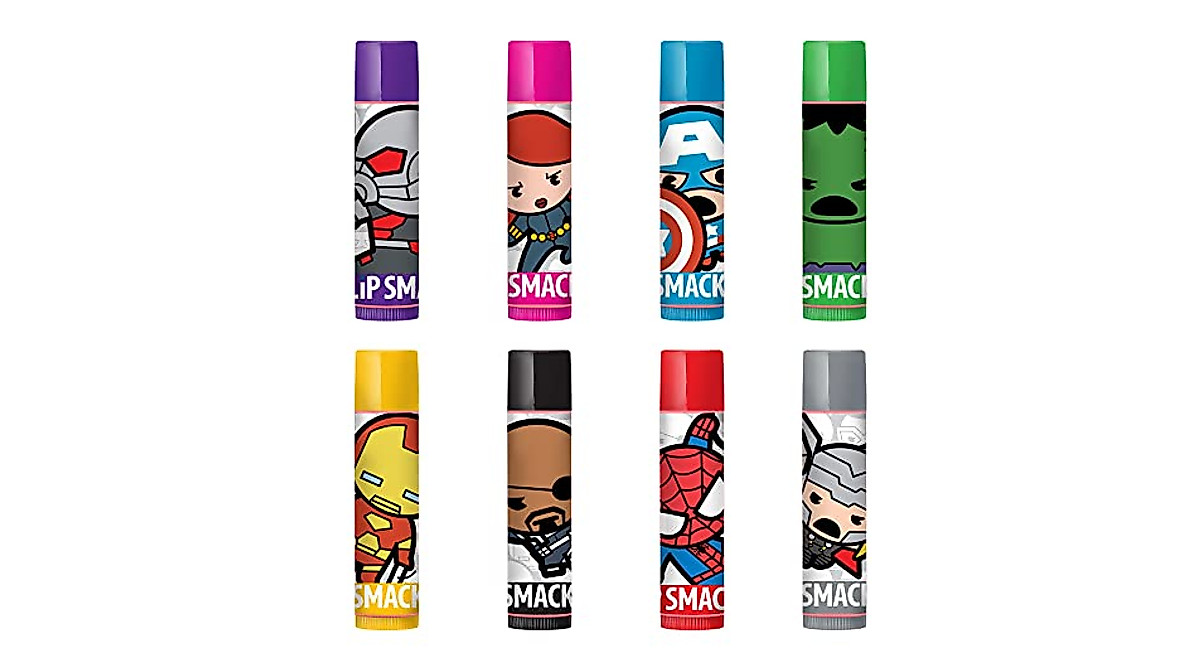 Lip Smacker Marvel Avengers Lip Balm Party Pack 8-Count | Fun Flavors