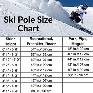 Ski Poles Graphite Carbon Composite - Zipline Lollipop U.S. Ski Team Official Supplier (Gray Carbon, 46" in./117 cm)