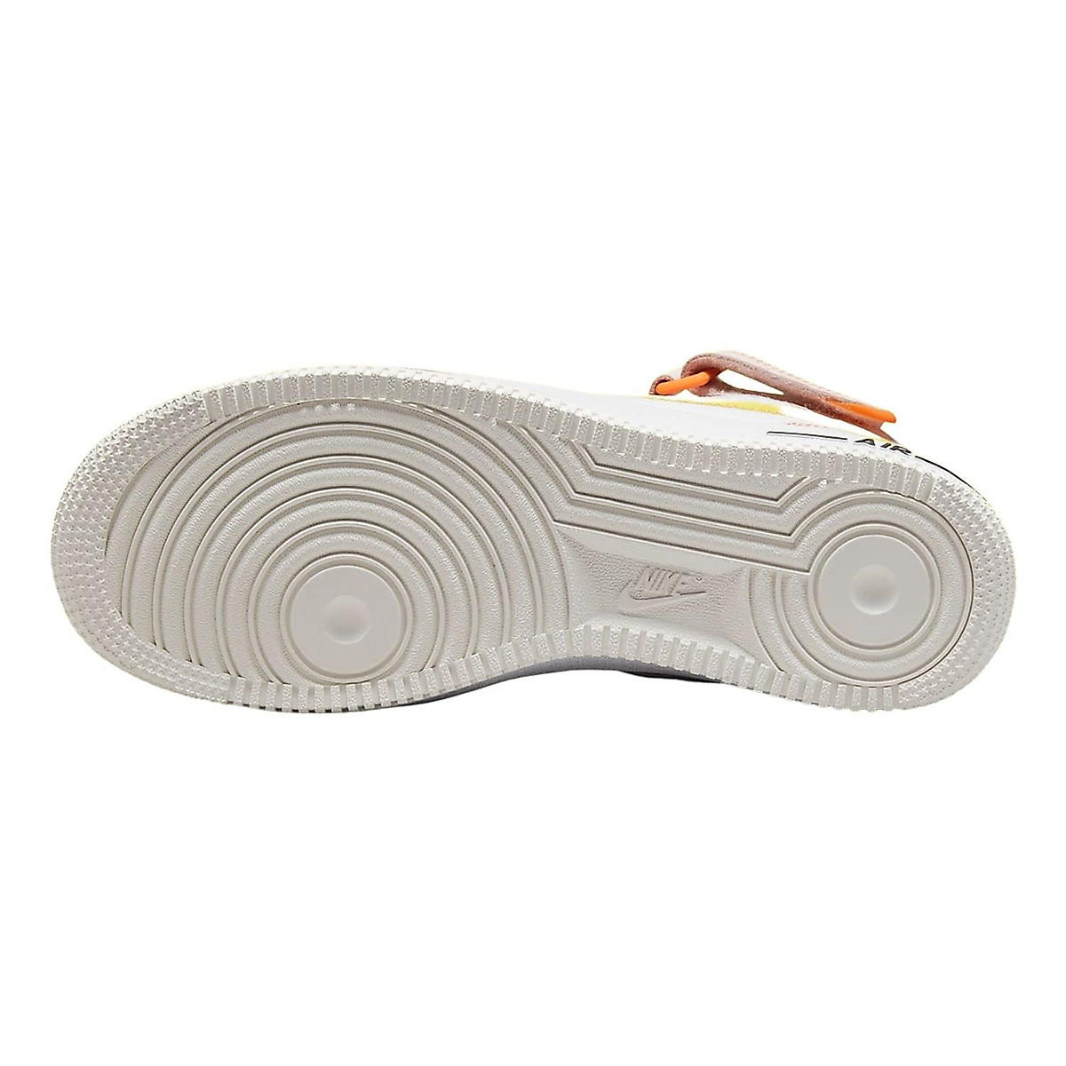 Nike Women's Air Force 1 '07 Mid Shoes, White/Opti Yellow-pearl Pink, 8.5