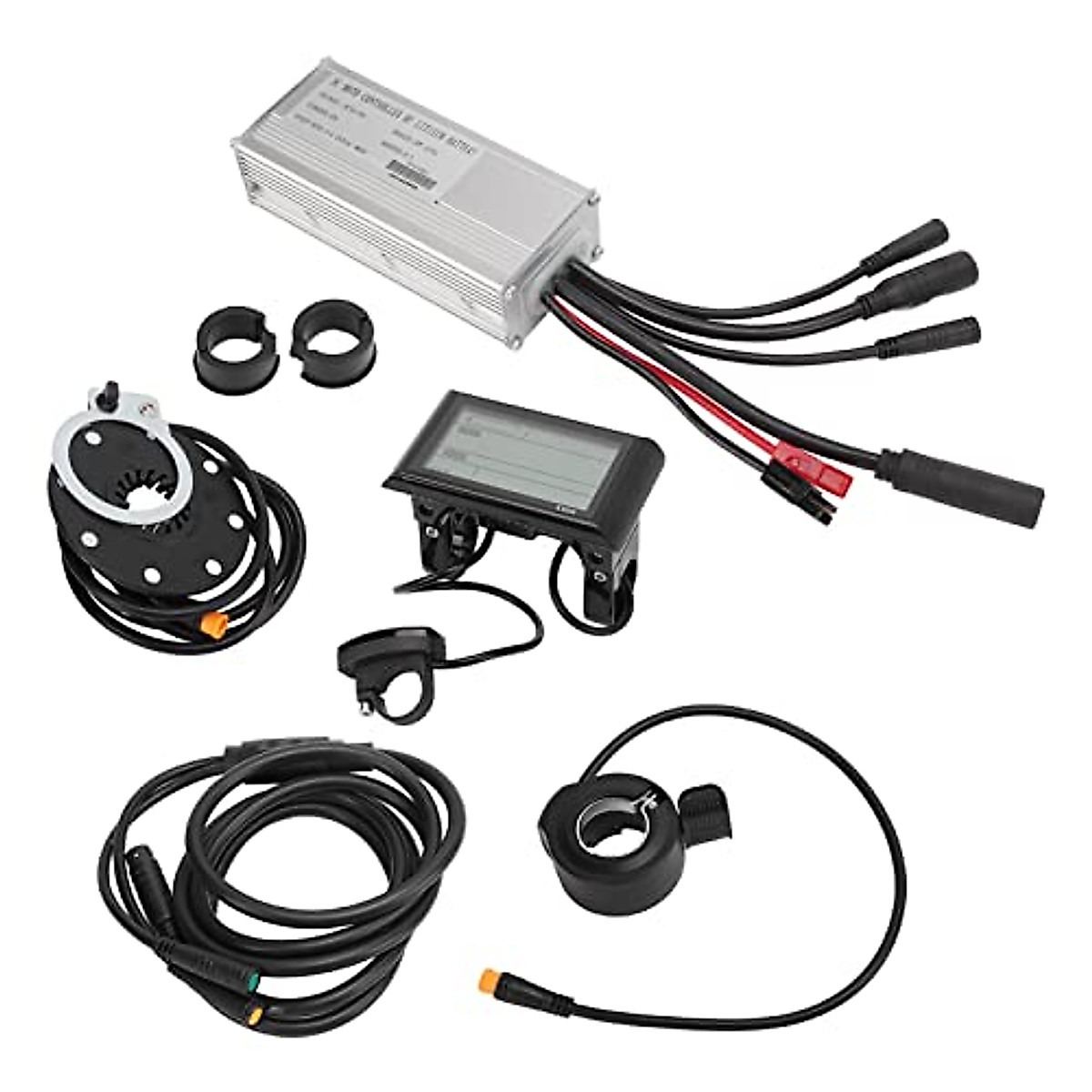 VGEBY Bicycle Speed Controller Kit, Electric Bike Motor Controller 22A Speed Controller 36V 48V with S900 Panel 1 to 2 Cable for 500W Motor