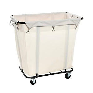 Household Essentials, Black Commercial Laundry Cart