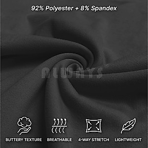 ALWAYS Women's 3" Bike Shorts Leggings - High Waist Compression Soft Stretch Workout Activewear Yoga Pants Black L