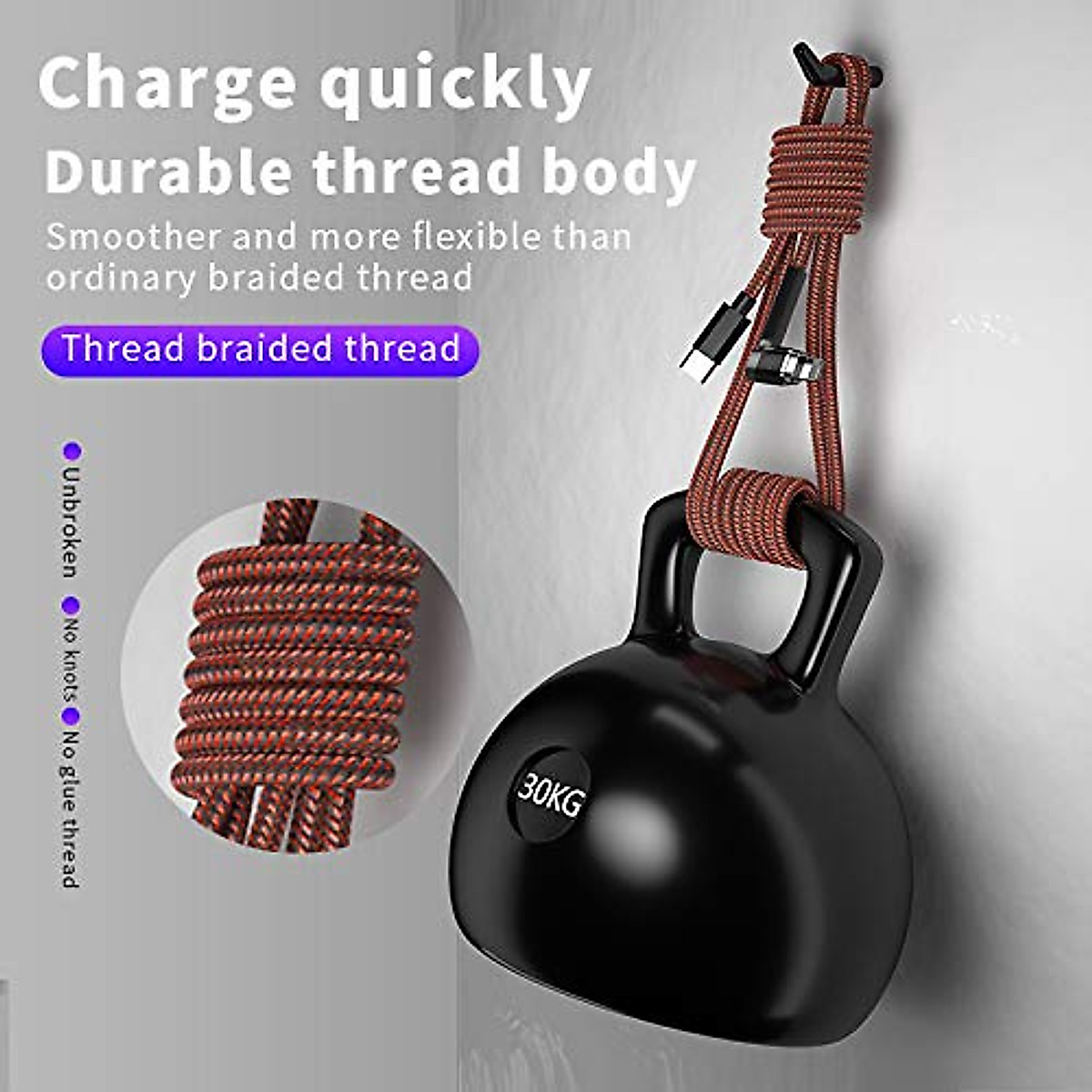Strong Magnetic USB C to iOS 16 PD Fast Charging Cable, Right Angle, 90 Degree, 8 pin Data Syncing L-Tip 27W 20W 9V3A Cord, Nylon Braided for iPhone 14 13 12 Mini Pro Max 11 Xs Xr iPad Air, 1.2m 4ft