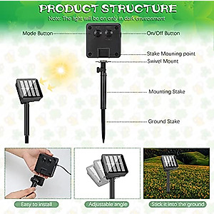 22 LED Solar St Patrick's Day Garden Flag 8 Lighting Modes 13 x 16.1 Inch Double Sided Vertical Shamrock Garden Flag for St Patrick's Day Garden Outdoor Yard Light Decoration