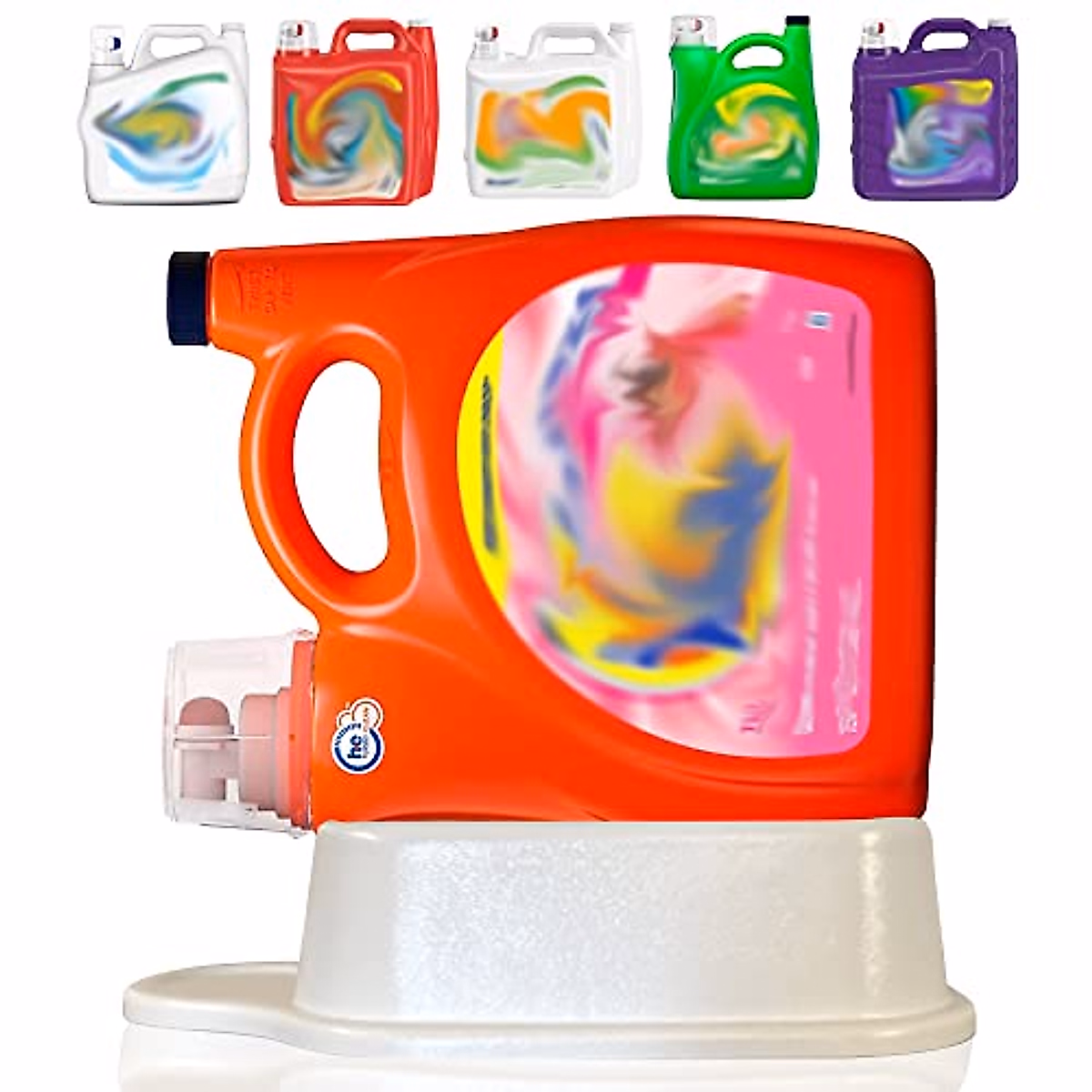 USAMADE Laundry Soap Dispenser Station - Laundry Detergent Holder and Drip Catcher Made in The USA - for Laundry Room Organization and Storage (1)