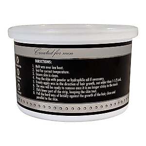 Wax Necessities Barbero Grooming Depilatory Hard Wax Steel for Men 14 Ounces