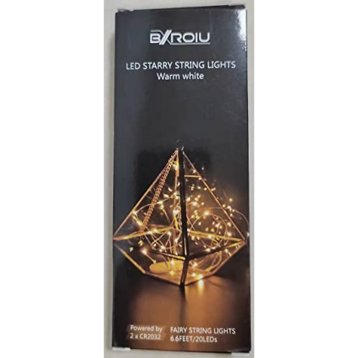 BXROIU Fairy Lights CR2032 Battery Operated,6 Pack 6.6Ft/2Meter 20 LEDs Micro Silver Wire String Lights for Bedroom Christmas Party Wedding Decoration (Warm White)