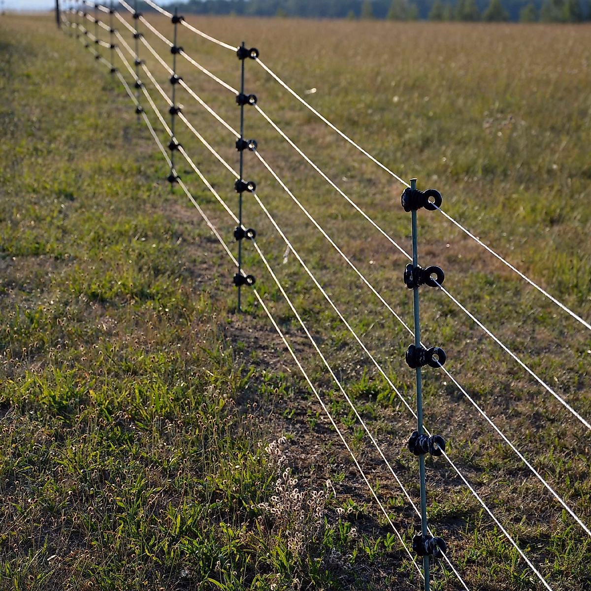 PATIKIL Electric Fence Insulator Screw-in Ring Insulator 12pcs Wood Post Insulator Red for Farm Fencing Power Grid System with Nut