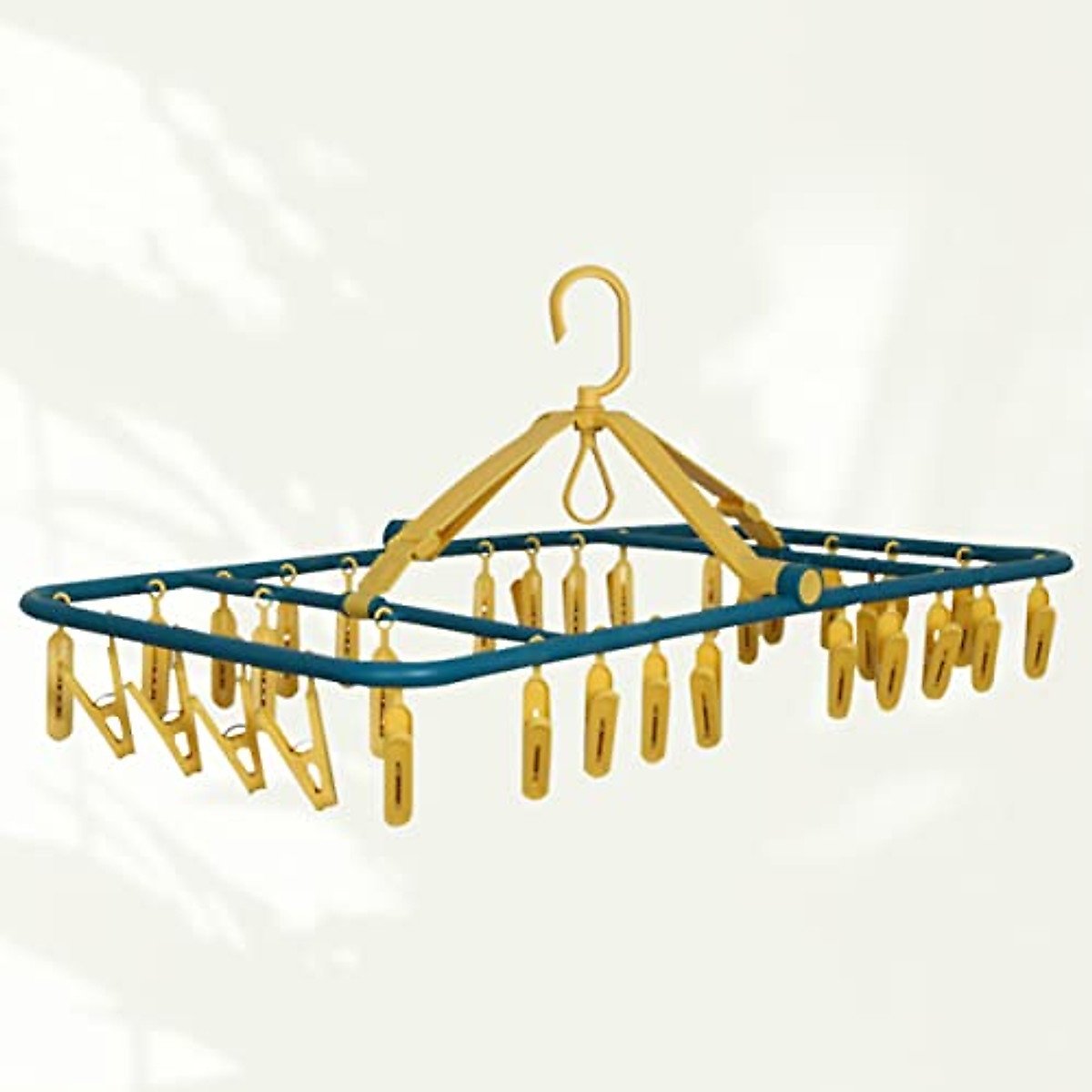 Cabilock Multipurpose Hanger Folding Hangers Pants Rack Hanger Foldable Garment Rack Wall Hangers for Clothes Multipurpose Clothes Hanger Plastic Hanger Drying Rack Coat Hanger to Rotate