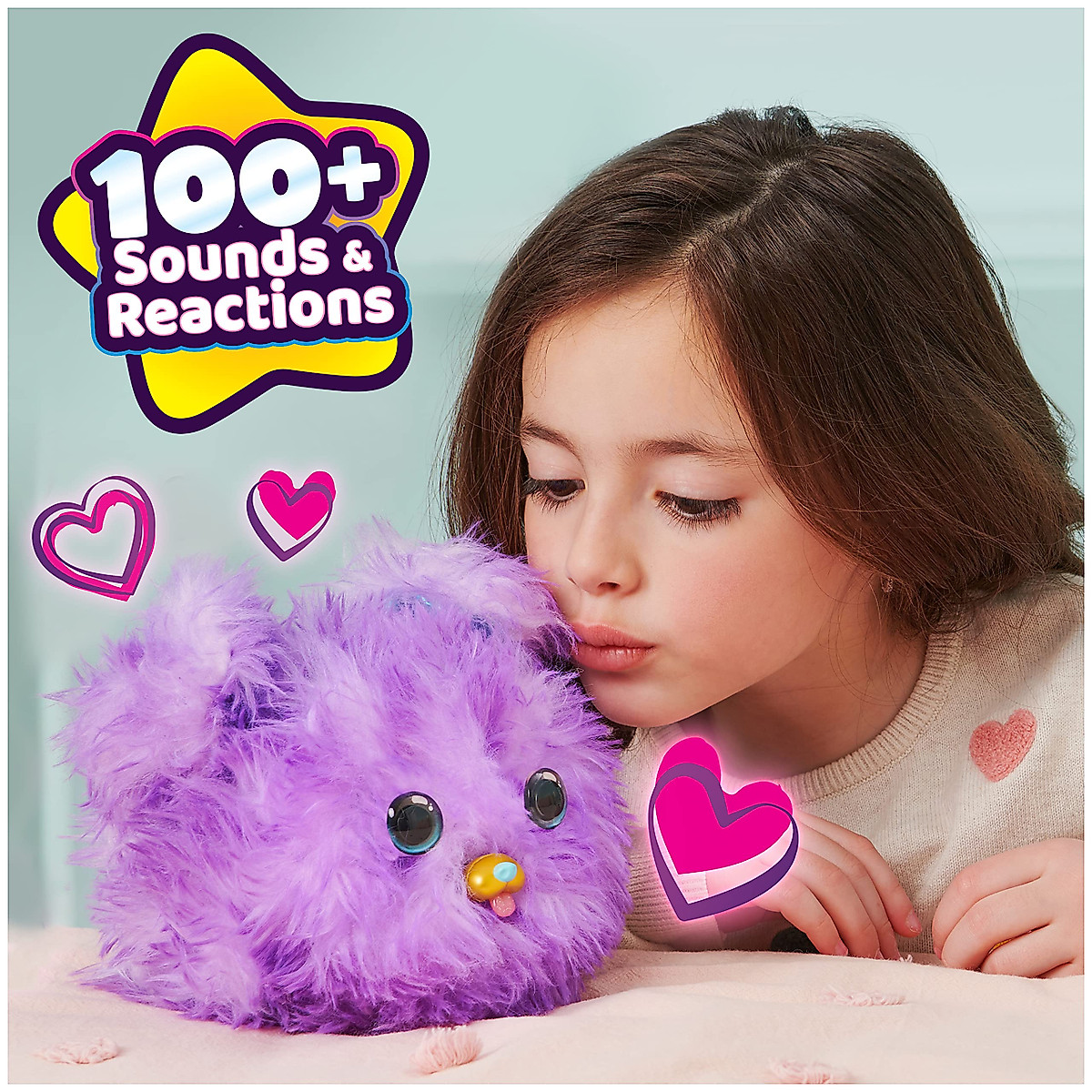 What the Fluff, Pupper-Fluff, Surprise Reveal Interactive Toy Pet With Over 100 Sounds And Reactions, Kids Toys For Girls Ages 5 And up