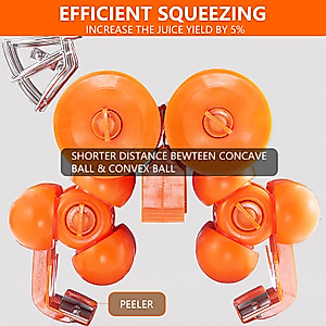 Commercial Juicer Machine, 110V 120W Orange Squeezer for 22-30 per Minute, SUS 304 Tank Stainless Sugar Cane Juicer Machine for Lemon, Sugar Cane, Orange