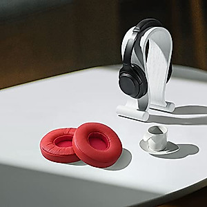 kwmobile Replacement Ear Pads Compatible with Beats Solo 2 Wireless/Solo 3 Wireless - Earpads Set for Headphones - Orange