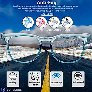 Anti Fog Safety Glasses (Crystal)