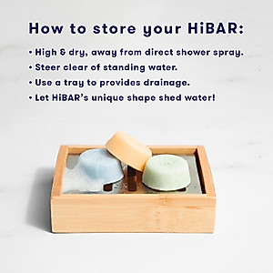 HIBAR - Shampoo Bar Sampler - Maintain, Moisturize & Volumize Shampoo Bars - Travel-Friendly - Salon-Quality Ingredients - Plastic-Free - Soap, Paraben & Sulfate-Free - Color Safe - 3 Mini Solid Bars