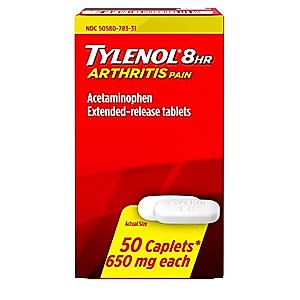 Tylenol 8 Hour Arthritis & Joint Pain Acetaminophen Caplets, 50 Count
