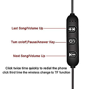 Heave Wireless Earbuds,Bluetooth Headphones,Magnetic Earbuds HiFi Stereo in Ear Sports Earphones with Noise Cancellation Mic for Gym Workout Running Black