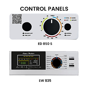 Equator Digital Touch Apartment 110V Set 18lbs Washer+Vented 3.5cf Auto/Time Dry