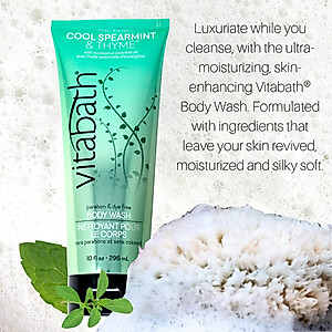 Vitabath Body Wash, Cool Spearmint & Thyme, 10 Fluid Ounce