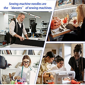 100PCS Sewing Machine Needles, Universal Sewing Machine Needle for Singer, Brother, Janome, Varmax, Needles for Sewing Machine with Sizes HAX1 65/9, 75/11, 90/14, 100/16, 110/18