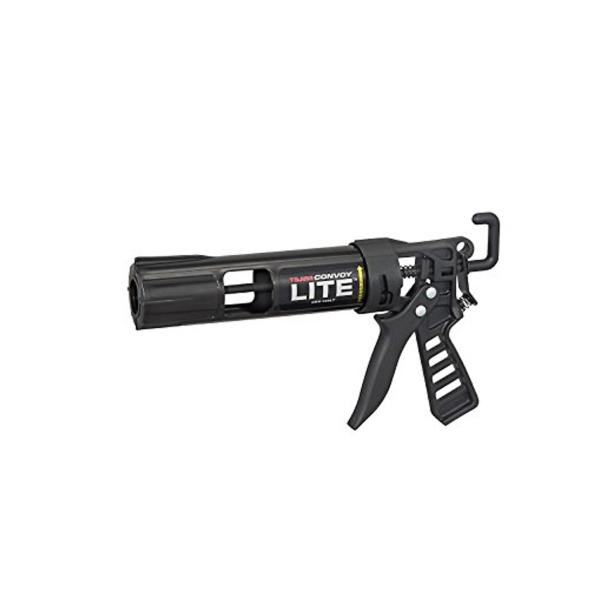 TAJIMA Caulk Gun - 1/10 Gallon (10 oz) Convoy Lite Caulking Tool with Ultra Lightweight ABS Construction & Auto Flow Stop - CNV-100LT