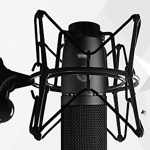 Boseen Universal Elastic Bands Replacement, Anti-aging Rubber Ring for Microphone Shock Mount Holder Clamp Clip, Set of 4 (Black)