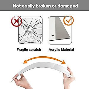 Sukh Horse Mirror Horse Stall Mirror - Safe Acrylic Mirrors Sheet Horse Toy Balls Non Glass Shatterproof Horse Toys for Stable Barn Stall Toy Entertainment(16.92 x 12.99 Inch)