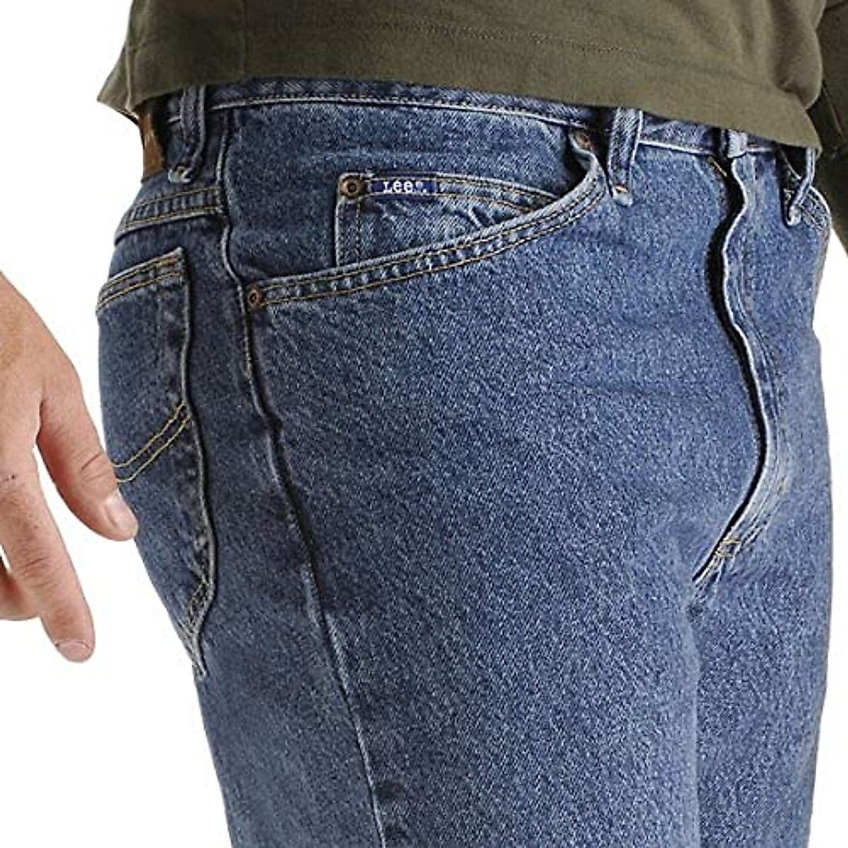 Lee Men's Big & Tall Regular Fit Straight Leg Jean, Pepperstone, 44W x 28L