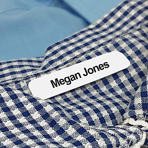 50 Printed Iron-on Name Labels/Tags for School, Care, Nursing or Camp