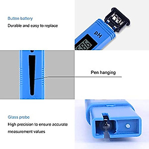 Y-LKUN Water Quality Meter Protable LCD Digital PH Meter Pen of Tester Aquarium Pool Water Tester Measuring Tool Moisture Meter