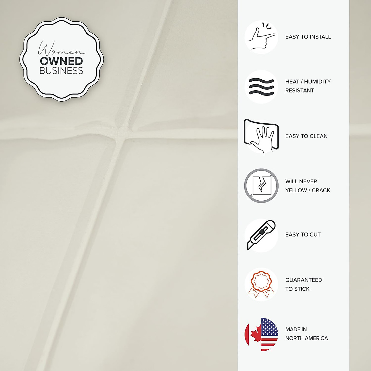 SMART TILES Peel and Stick Backsplash - 5 Sheets of 9" x 9" - 3D Adhesive Peel and Stick Tile Backsplash for Kitchen, Bathroom, Wall Tile