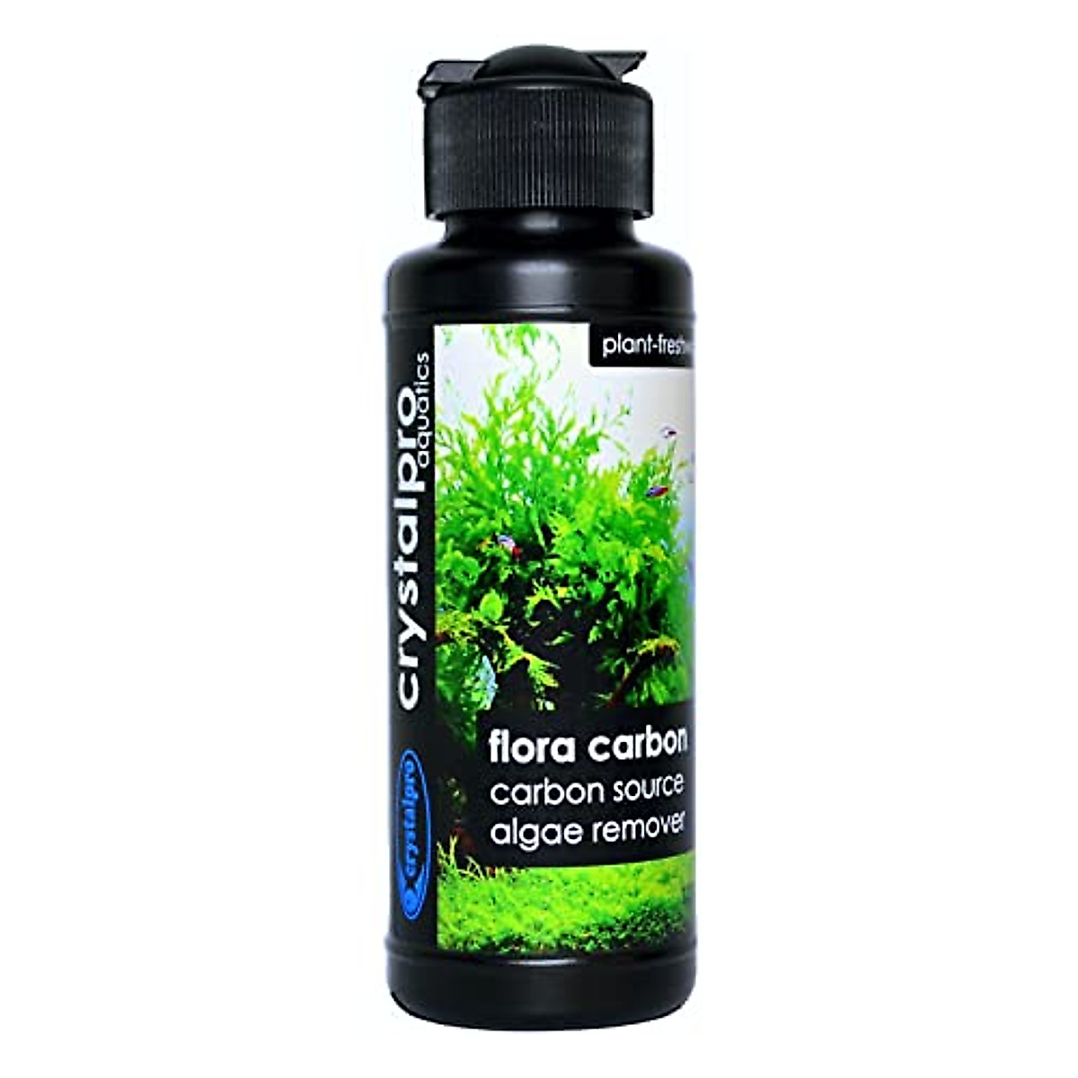 Crystalpro Flora Carbon 4.22 Oz - Concentrated Bioavailable Carbon Source for Freshwater and Planted Aquariums (125 ml)