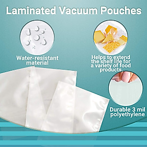 APQ Pack of 1000 Co-Extruded Vacuum Pouches, Clear 7 x 9. Vacuum food bags 7x9. 3 mil Thickness. USDA approved. Polyethylene bags for packing and storing. Perfect for Industrial, food service.