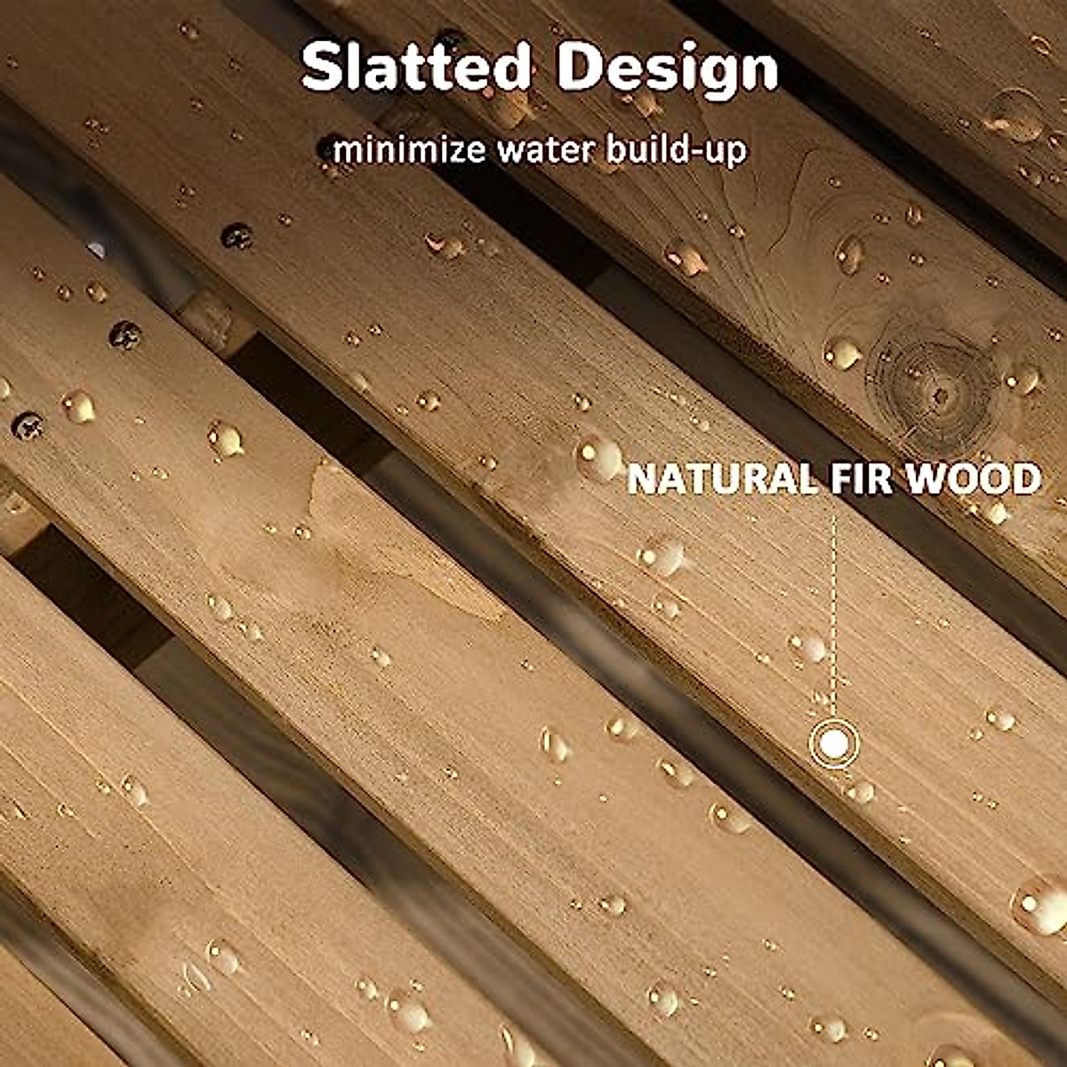 Outsunny 5 Piece Wooden Patio Dining Set for 6, Outdoor Conversation Set with 2 Armchairs, 2 Loveseats, and Dining Table with Umbrella Hole for Backyard, Garden, Light Brown