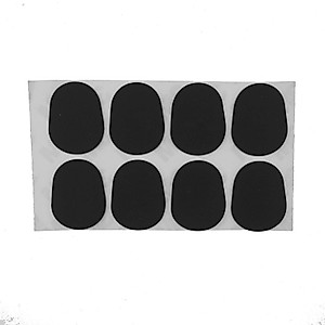 Kasteco 40 Pieces Black Mouthpiece Cushion 0.8 mm Mouthpiece Patches for Alto and Tenor Saxophone and Clarinet