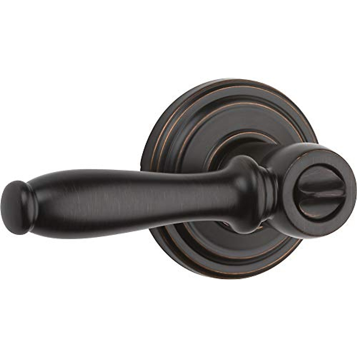 Kwikset 97402-859 Ashfield Entry Lever Featuring Smartkey Re-Key Security, Venetian Bronze