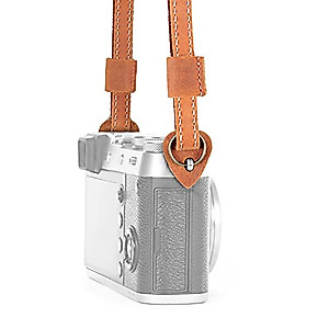 MegaGear SLR, DSLR Sierra Series Genuine Leather Camera Shoulder or Neck Strap