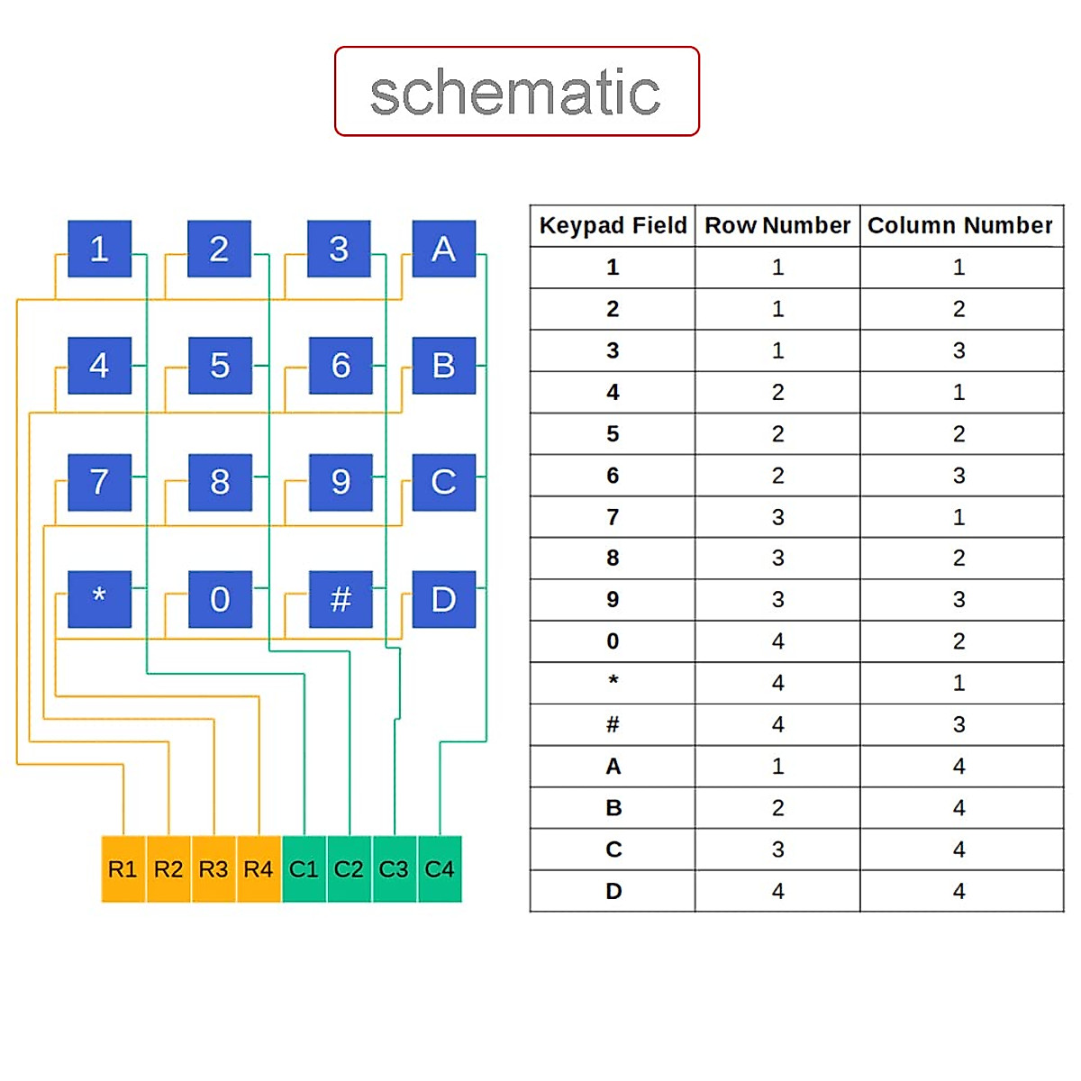 NEXTION 16 Keys Matrix Keypad 4x4 Membrane Keyboard Module Array Switch for Arduino