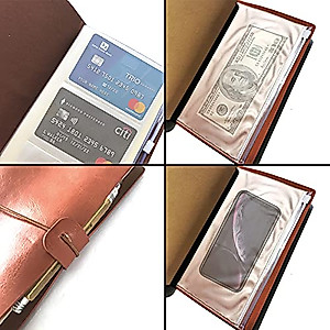 Inspirational Brother Definition Leather Journal Notebook Travel Journal Embossed Writing - Brother Gift for Birthday Graduation Christmas