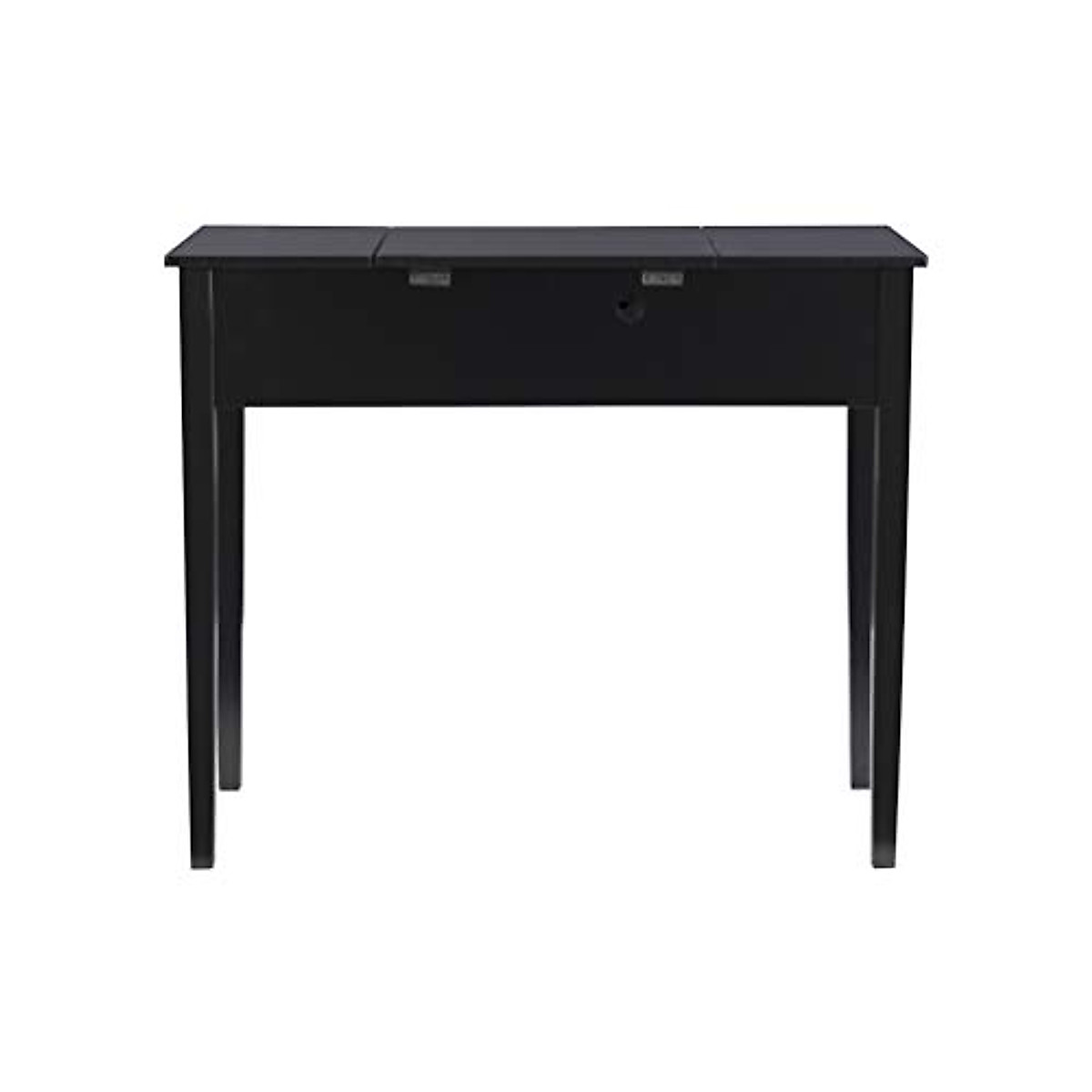Linon Home Dcor Linon Black Butterfly Stool Vanity Set with Bench, 36"w x 18"d x 30"h,