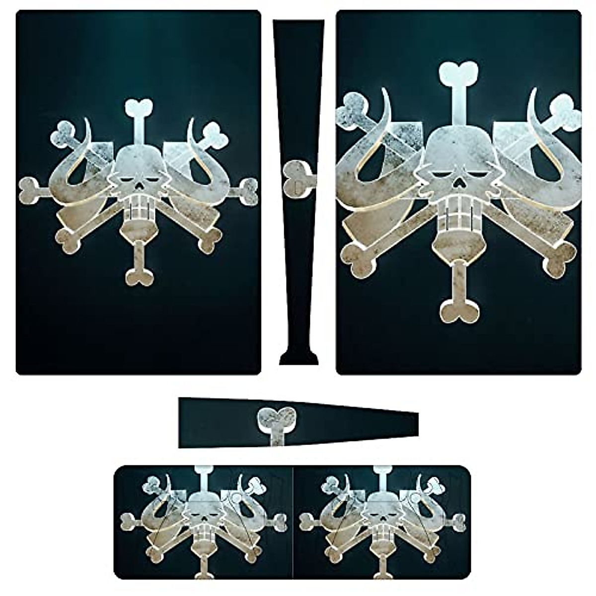 PlayStation 5 Digital edition version sticker protective cover, One Piece Beasts Pirates ps5 controller protective shell (compatible with ps5 Digital edition)