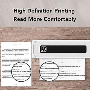 Portable Printer, Thermal Printer Multifunctional Portable Thermal Mobile Printer Thermal Printer Printer for Home